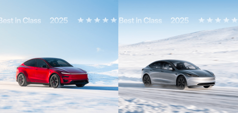 Tesla Model 3 and Y Receive Euro NCAP Best in Class Awards
